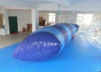 China Blue Heat sealing 7m * 3m Digital Printed Inflatable Water Blob For Aqua Park for sale