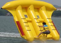China Yellow Inflatable Flying Fish Boat For Amusement Park Water Game Tube for sale