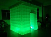 China Huge 2.2*2.2*2.3m Family Birthday Inflatable Cube Tent With LED Light for sale