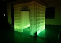 China Huge 2.2*2.2*2.3m Family Birthday Inflatable Cube Tent With LED Light for sale