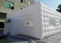China Waterproof White Inflatable Camping Tent 10mLX10mWX4.2mH Inflatable Event Tent for sale