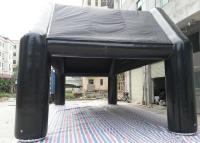 China 12m X 6m X 5mH Black Inflatable Tent Commercial Inflatable Shelter Tent for sale
