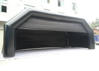 China 12m X 6m X 5mH Black Inflatable Tent Commercial Inflatable Shelter Tent for sale