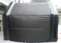 China 12m X 6m X 5mH Black Inflatable Tent Commercial Inflatable Shelter Tent for sale