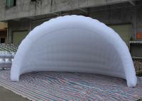 China 5.5mL x 4.5mH White Outdoor Inflatable Tent , Inflatable Dome Tent For Backyard for sale