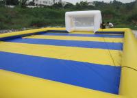 China Waterproof 0.6mm PVC Inflatable Sports Field , Inflatable Football Pitch for sale