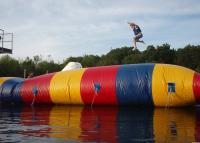 China Customized Inflatable Water Blob Pillow , 0.9mm PVC Blob Water Launcher for sale
