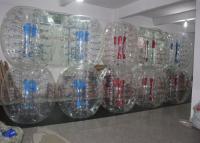 China Transparent Color Knocker Ball Soccer 1.2mDia / 1.5mDia / 1.8mDia Inflatable Human Balloon for sale