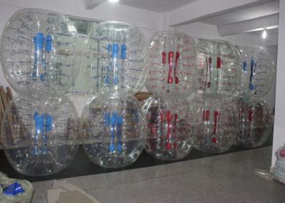 China Transparent Color Knocker Ball Soccer 1.2mDia / 1.5mDia / 1.8mDia Inflatable Human Balloon for sale