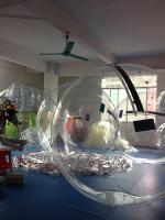 China Transparent Blue handle 3m Inflatable Human Sized Hamster Ball For  Water  Pool for sale