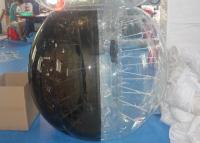 China Youth Groups Half Black Inflatable Soccer Bubble Football With 1.0mm TPU for sale