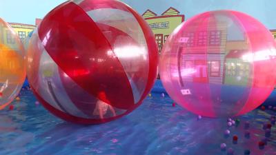 China Big Pink Water Pool Inflatable Water Walking Ball For Adults / Water Rolling Ball for sale