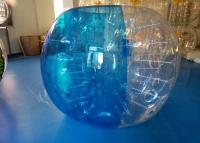 China Outdoor Sports Games Inflatable Bubble Soccer , Inflatable Bumper Ball Half Blue for sale