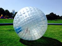 China Transparent 0.7mm TPU Inflatable Body Zorb Ball For Blow Up Water Park for sale