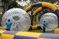 China Transparent 0.7mm TPU Inflatable Body Zorb Ball For Blow Up Water Park for sale