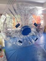 China Custom Blue Inflatable Zorb Ball / Amusement Park Hamster Balls For Humans for sale