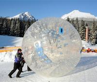China Transparent 1.0mm TPU  Inflatable Zorb Ball Inflatable Human Hamster Ball 3.0m x 2.0m Dia for sale