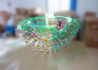 China PVC / TPU Transparent Inflatable Coconut Balls , Inflatable Island Lounge in 1.8m x 1.2m for sale