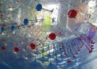 China Outdoor Water Theme Park Inflatable Rolling Ball With Colorful Dots for sale