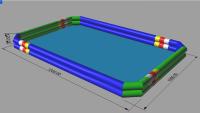 China Double Layers Inflatable Water Pool 15*10m Blow Up Swimming Pools For Adults for sale