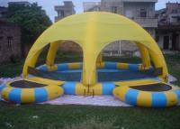 China Portable 8m Dia Inflatable Water Pool With Cover Above Ground Blow Up Pools for sale