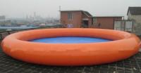China Custom Fireproof Round Inflatable Family Swimming Pool / Small Blow Up Pool for sale