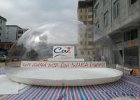 China Custom Logo Printed 8m Dia Inflatable Transparent Bubble Tent For Advertising for sale