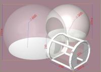 China Waterproof Transparent Bubble Tent , Outdoor Inflatable Bubble Camping Tent for sale