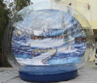 China Personalized Christmas Inflatable Snow Globes Outdoors Clear Dome Tent for sale