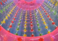 China Pink Inflatable Water Roller 2.4m*2.2m*1.6m , Inflatable Water Toys For Lake for sale