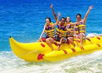 China Fun Inflatable Pool Toys Singal Row Banana Boat Fly Fish For Surfing Games for sale