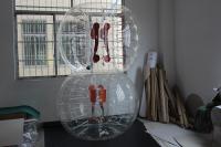 China Custom Inflatable bubble football soccer clear with inflatable ball suits for sale