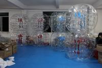 China Clear bumper ball inflatable bubble soccer 0.8mm PVC 1.5m diameter for sale