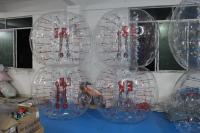 China Clear bumper ball inflatable bubble soccer 0.8mm PVC 1.5m diameter for sale