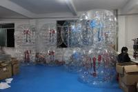 China Clear bumper ball inflatable bubble soccer 0.8mm PVC 1.5m diameter for sale