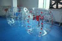 China Red dot and blue dot inflatable bubble soccer PVC 0.8mm-1.0mm for sale