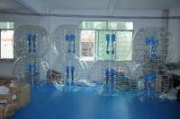 China Transparent inflatable bubble soccer bubble football suits for soccer club for sale