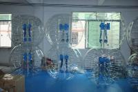 China Transparent inflatable bubble soccer bubble football suits for soccer club for sale