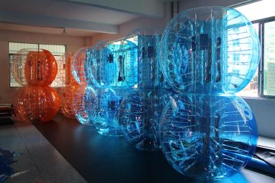 China Blue 1.2mDia Inflatable Bubble Soccer Inflatable Human Balloon for sale
