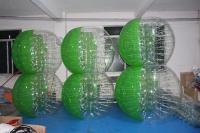 China Advertising Green Crazy Sport Games Outdoor Knocker Ball 6 Panels for sale