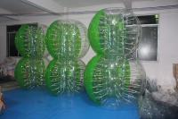 China Advertising Green Crazy Sport Games Outdoor Knocker Ball 6 Panels for sale