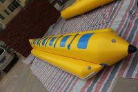 China Garden Red Orange Yellow Banana Boat Raft Suitable For Adults for sale