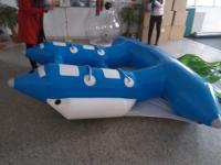 China Green Blue 0.9mm PVC Water Sports Banana Boat 4m * 3m/3m*2.3 M for sale