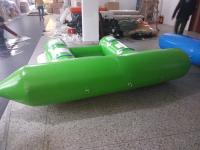 China Water Game Banana Boat Inflatable Rafts White/ Black Logo Printing for sale