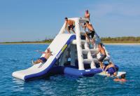 China EN71 Single tube Inflatable Water Park Games Aqua Park For sea for sale
