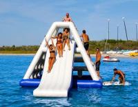 China EN71 Single tube Inflatable Water Park Games Aqua Park For sea for sale