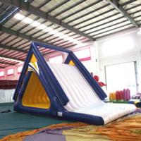 China Giant lake inflatable water park Inflatable water slide jumping for sale