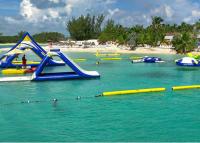 China Giant lake inflatable water park Inflatable water slide jumping for sale