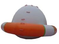 China Commercial Grade Crazy UFO Inflatable Disco Boat For Water Game for sale