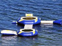 China Customized Inflatable Water Park inflatable sea trampoline Digital Printing for sale
